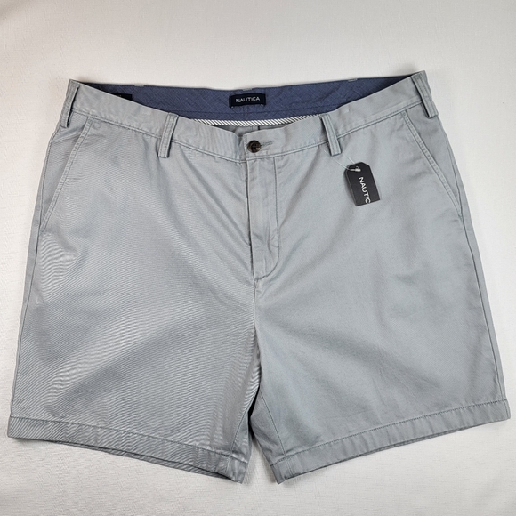 Nautica | Shorts | Nautica Gray Shorts Mens Size 4 W Classic Fit Belt ...